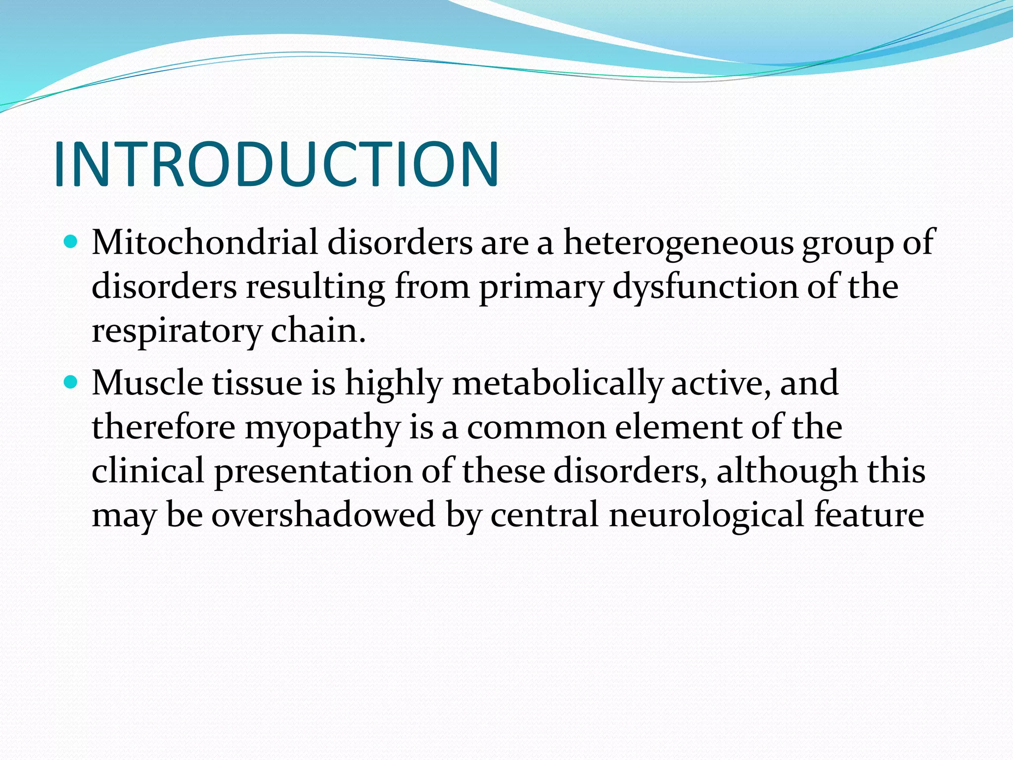 Mitochondrial gene disorder amber | PPTX
