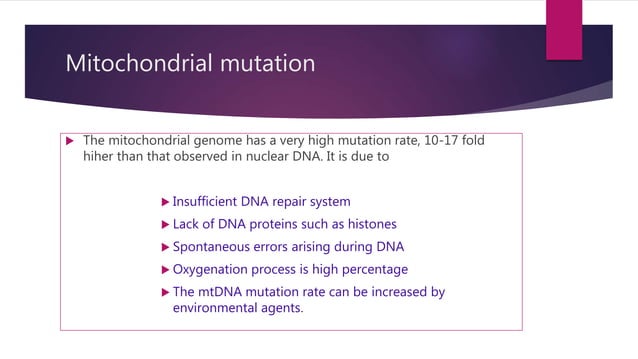 Mitochondrial Inheritance slideshare | PPTX