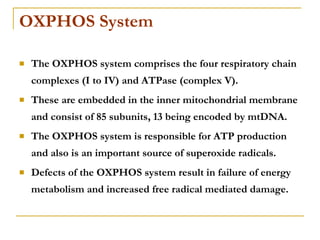 Genetics of Mitochondrial disorders | PPT