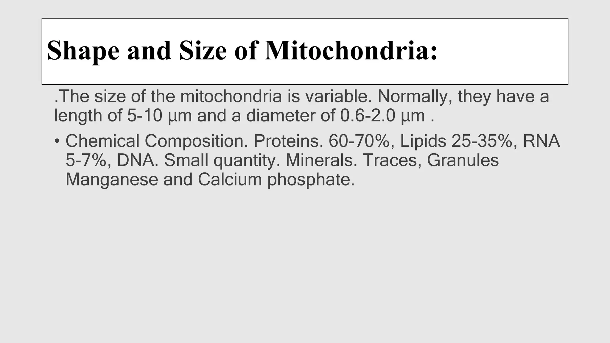 Mitochondria : Powerhouse of the Cell | PPTX