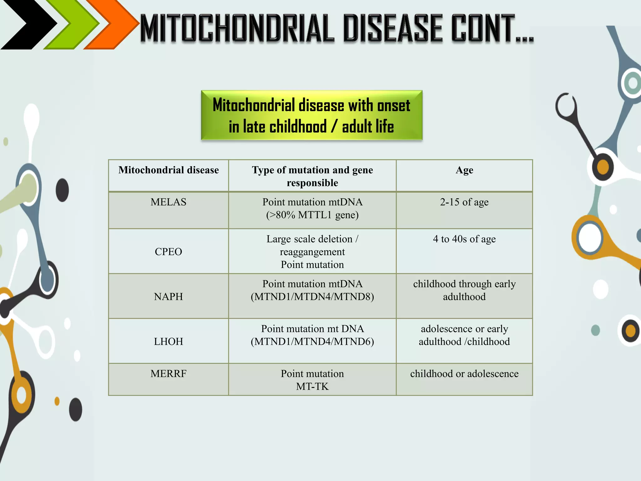 Mitocondrial genes involved in human disease - | PDF | Genetics | Science