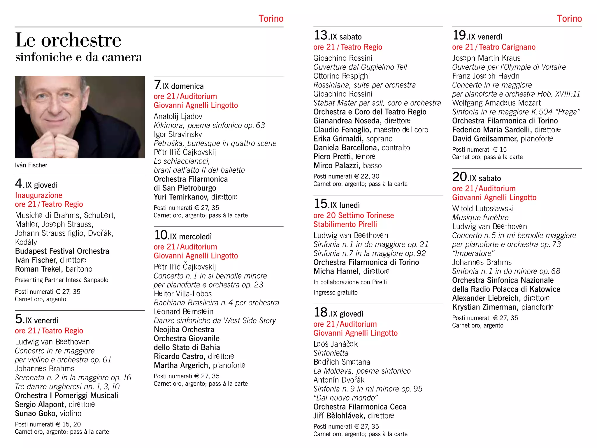 Programma Mito Settembre Musica 2014 a Torino | PDF