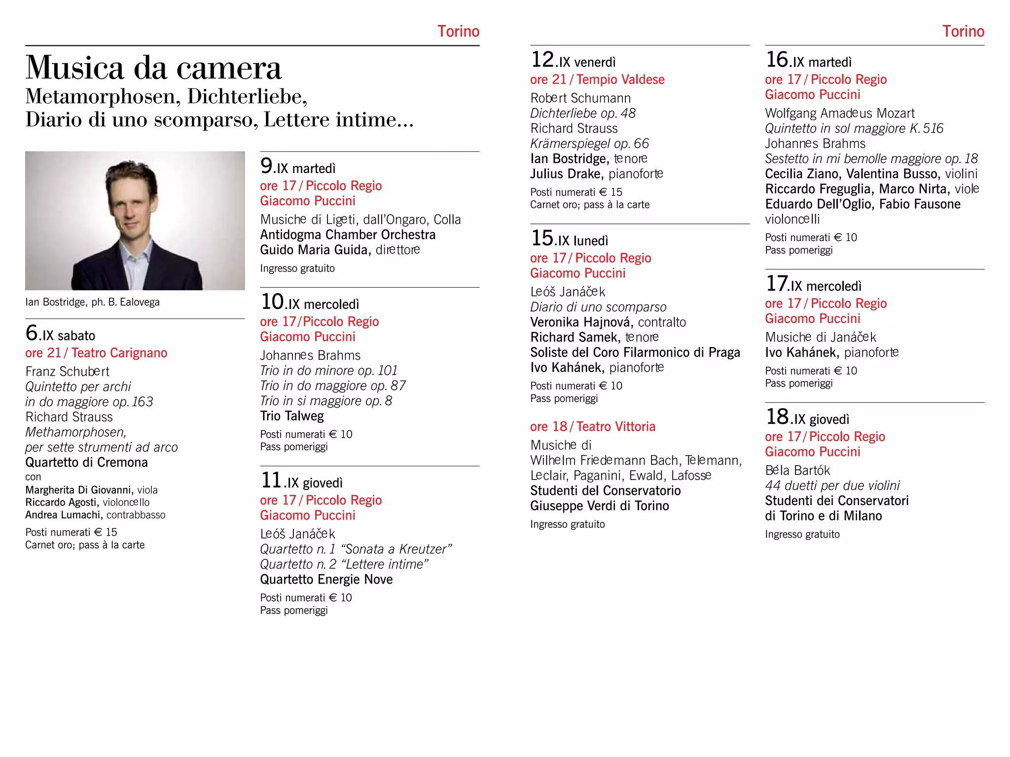 Programma Mito Settembre Musica 2014 a Torino | PDF