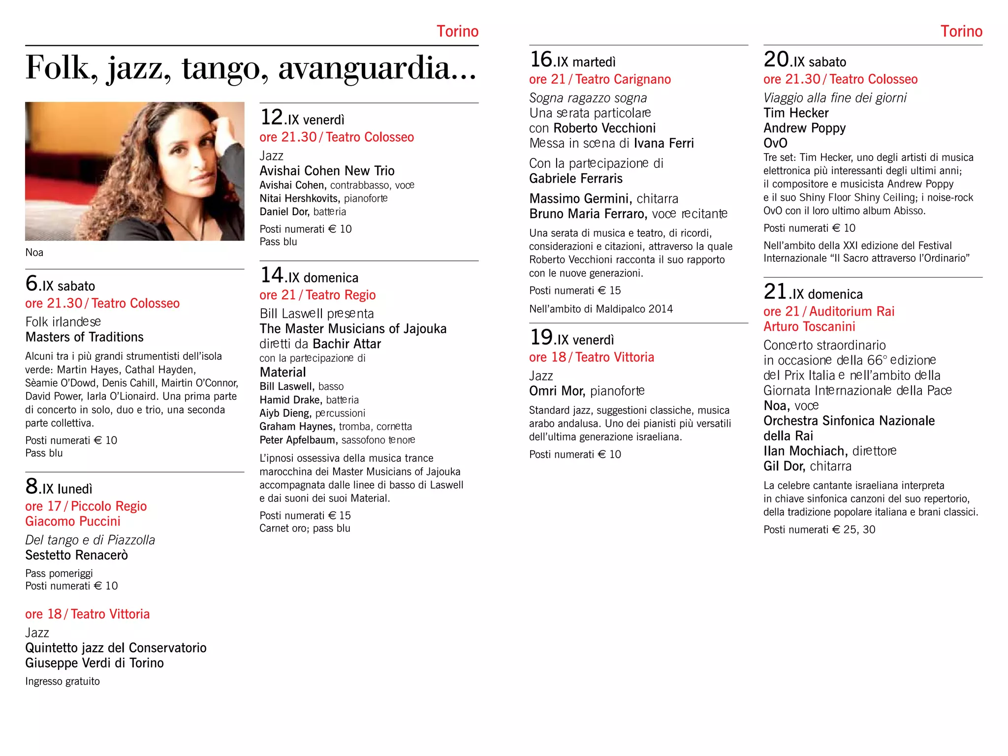 Programma Mito Settembre Musica 2014 a Torino | PDF