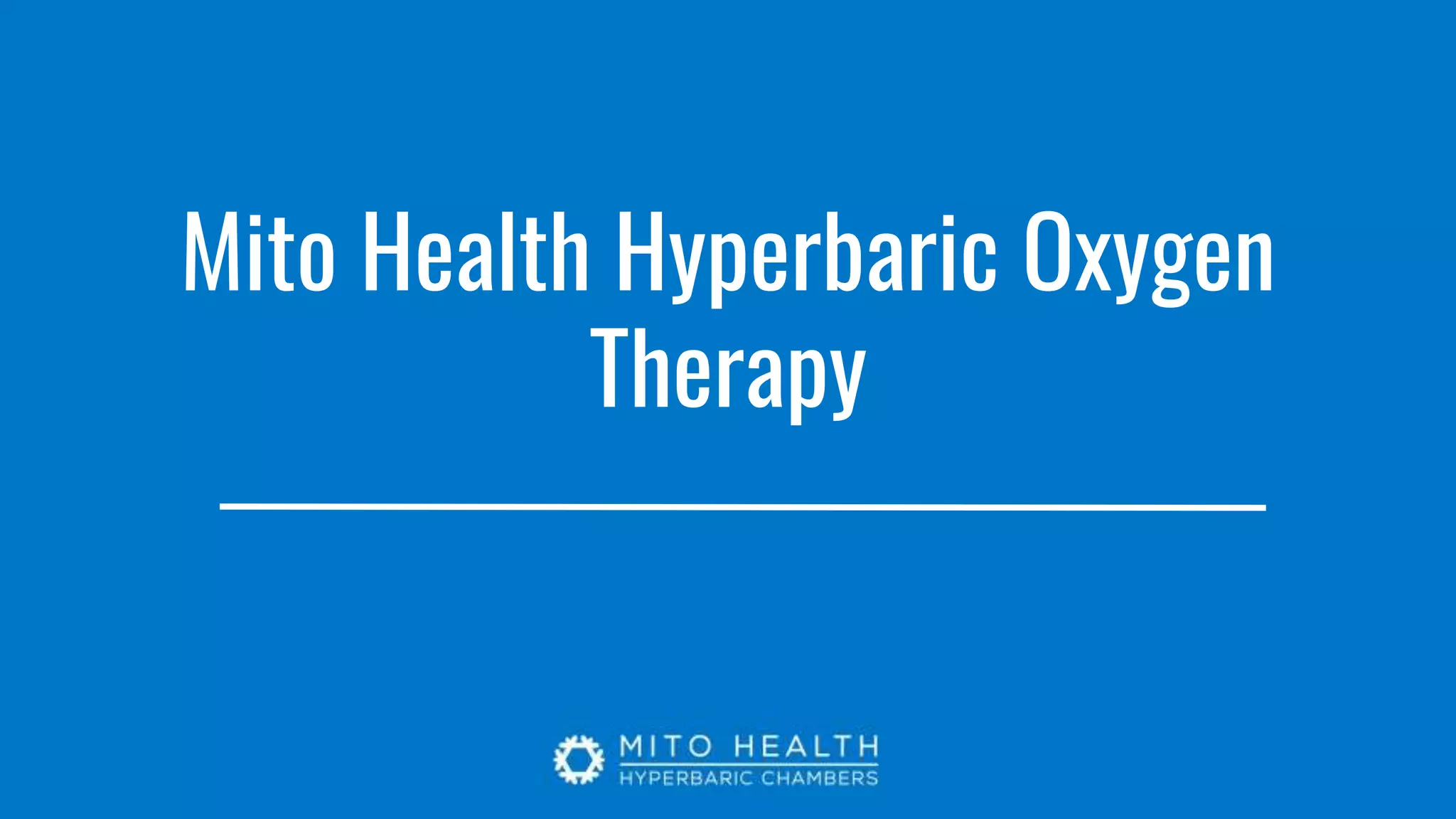 Hyperbaric Oxygen Therapy at home in New Zealand | PPTX