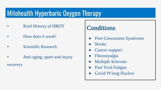 Hyperbaric Oxygen Therapy at home in New Zealand | PPTX