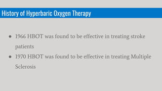 Hyperbaric Oxygen Therapy at home in New Zealand | PPTX