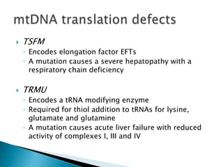 Mitochondrial dysfunction in liver disease | PPTX | Genetics | Science