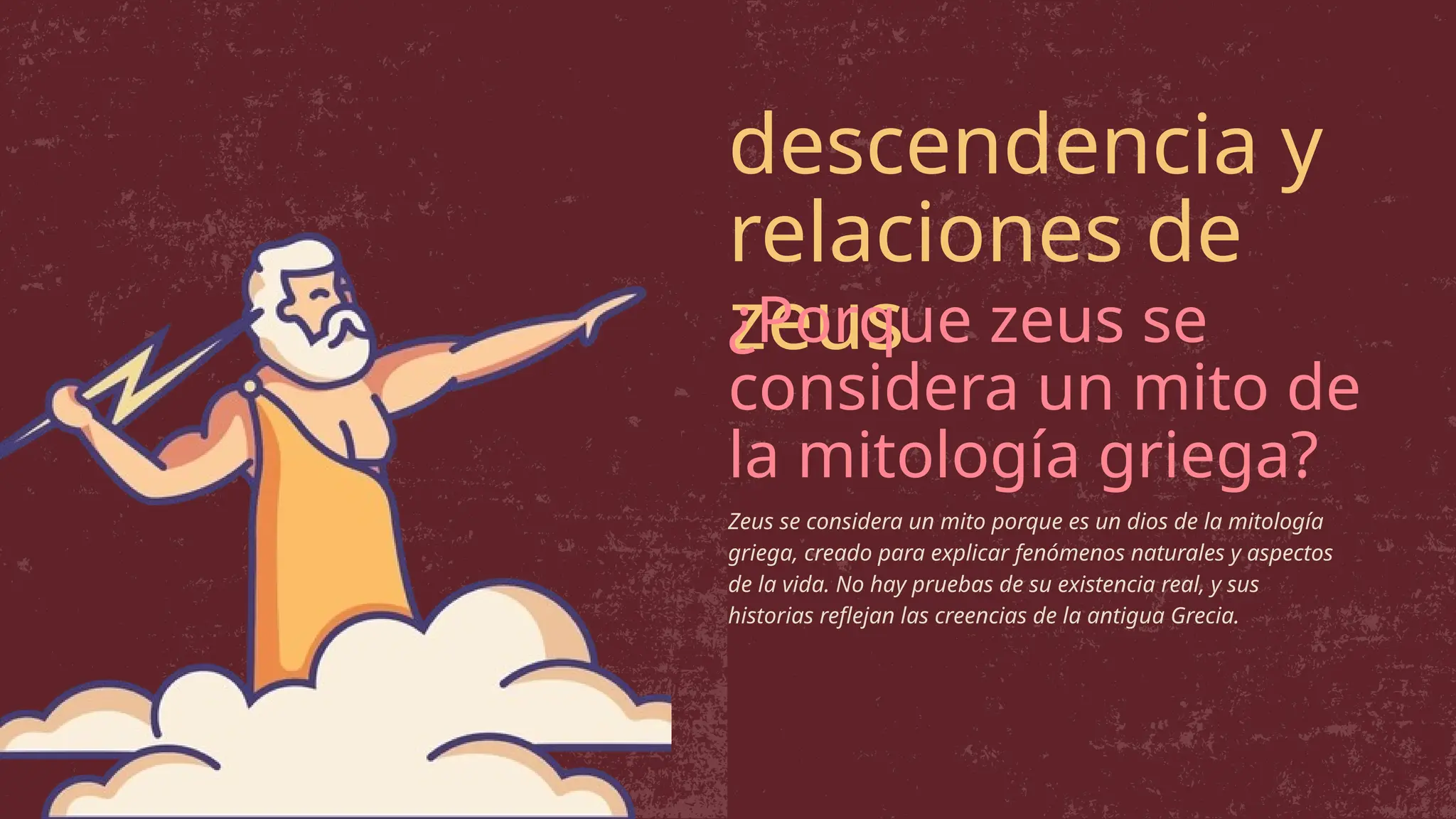 Mitología Griega: TIPOS QUIEN ERA ZEUS . | PPTX