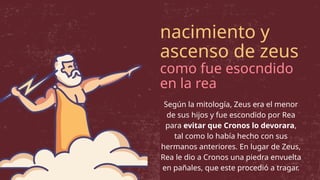 Mitología Griega: TIPOS QUIEN ERA ZEUS . | PPTX