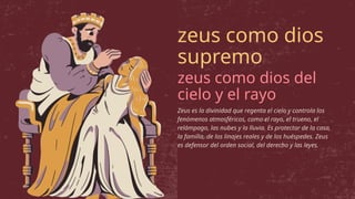 Mitología Griega: TIPOS QUIEN ERA ZEUS . | PPTX