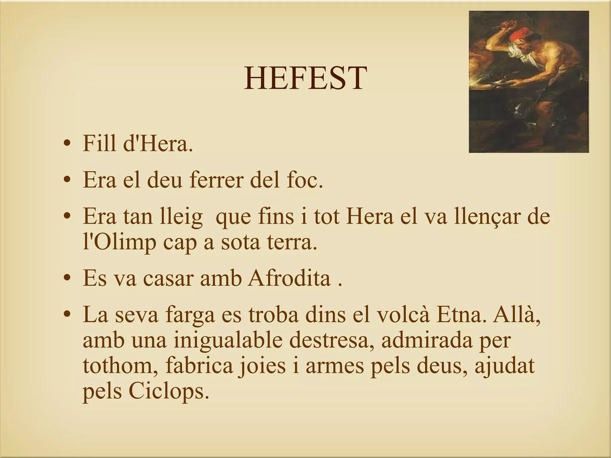 Mitologia grega: Àrtemis, Atenea, Hermes, Hefest | PPT