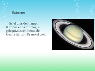Mitologia Y Planetas | PPT
