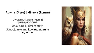 Mitolohiya ng Greece at mga diyod st diyosa nito | PPTX