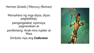 Mitolohiya ng Greece at mga diyod st diyosa nito | PPTX