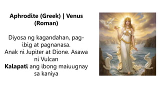 Mitolohiya ng Greece at mga diyod st diyosa nito | PPTX
