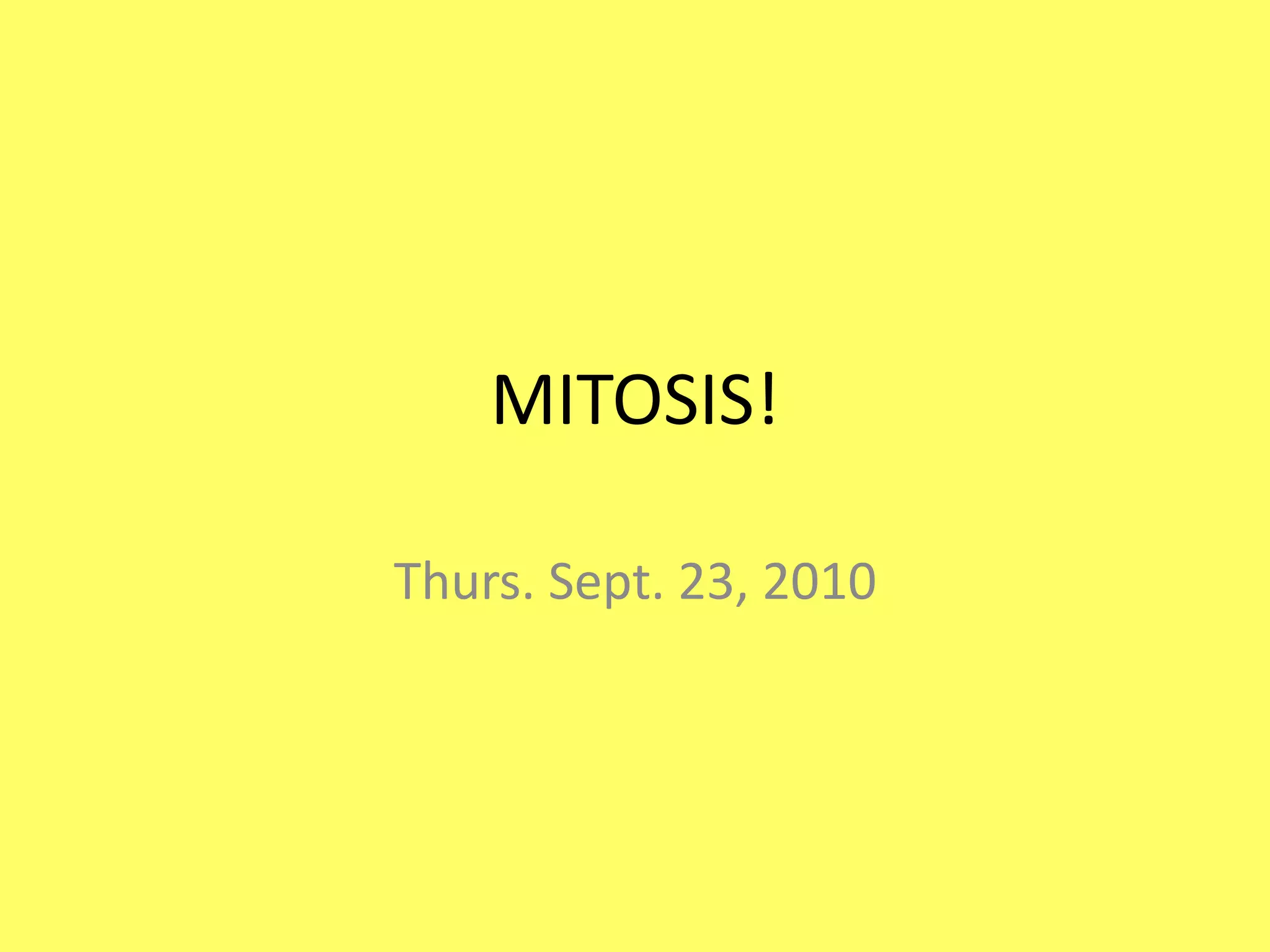 Mitosis | PPT