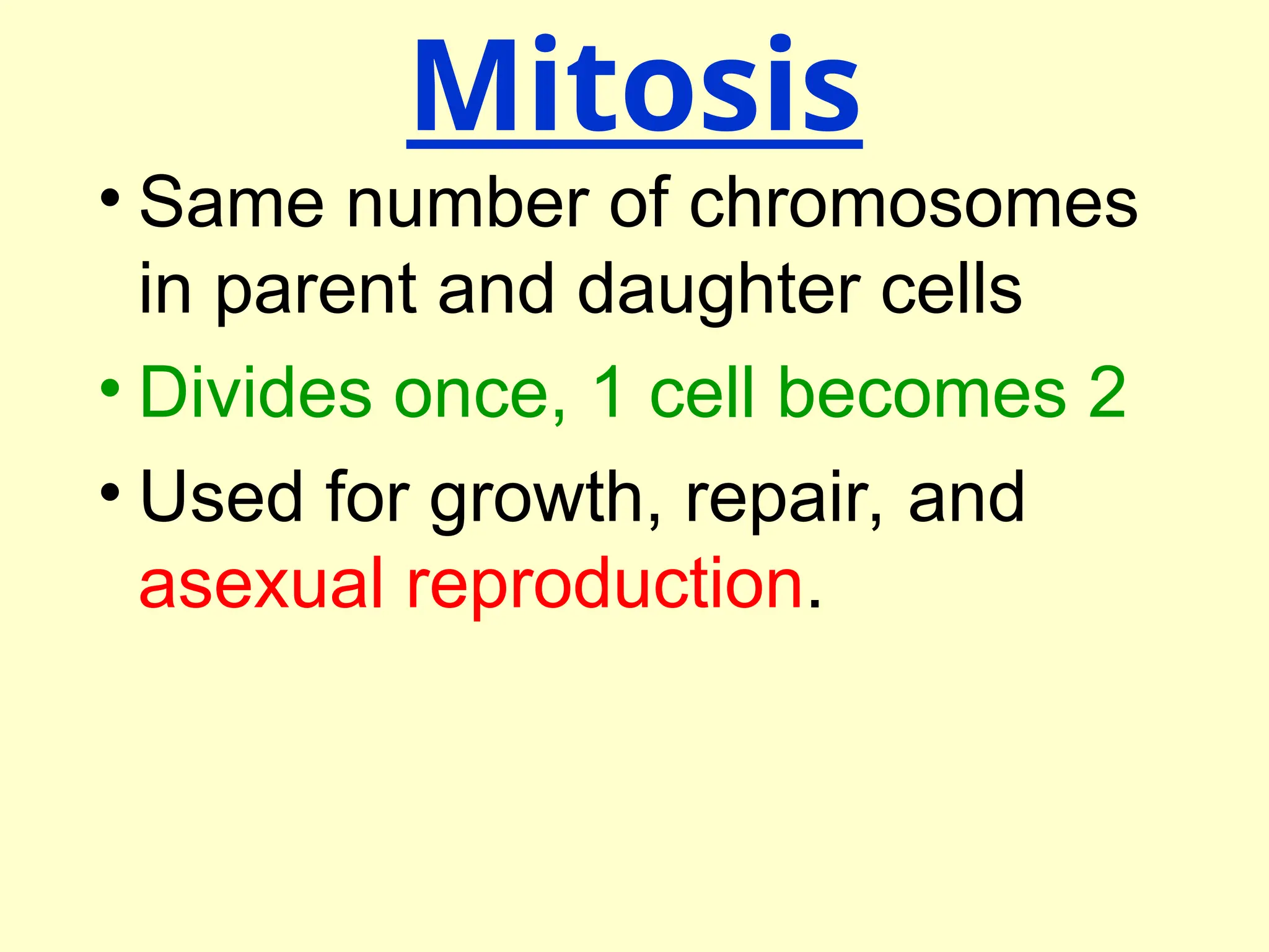 Mitosis--meiosis, comparison of mitosis and meiosis | PPT