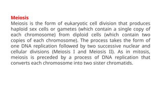 MITOSIS-MEIOSIS POWERPOINT PRESENTATION I | PPTX