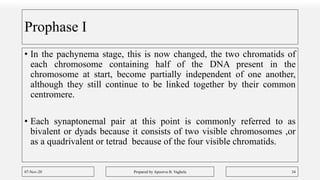 Mitosis and Meiosis Apoorva B. Vaghela | PDF