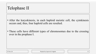 Mitosis and Meiosis Apoorva B. Vaghela | PDF