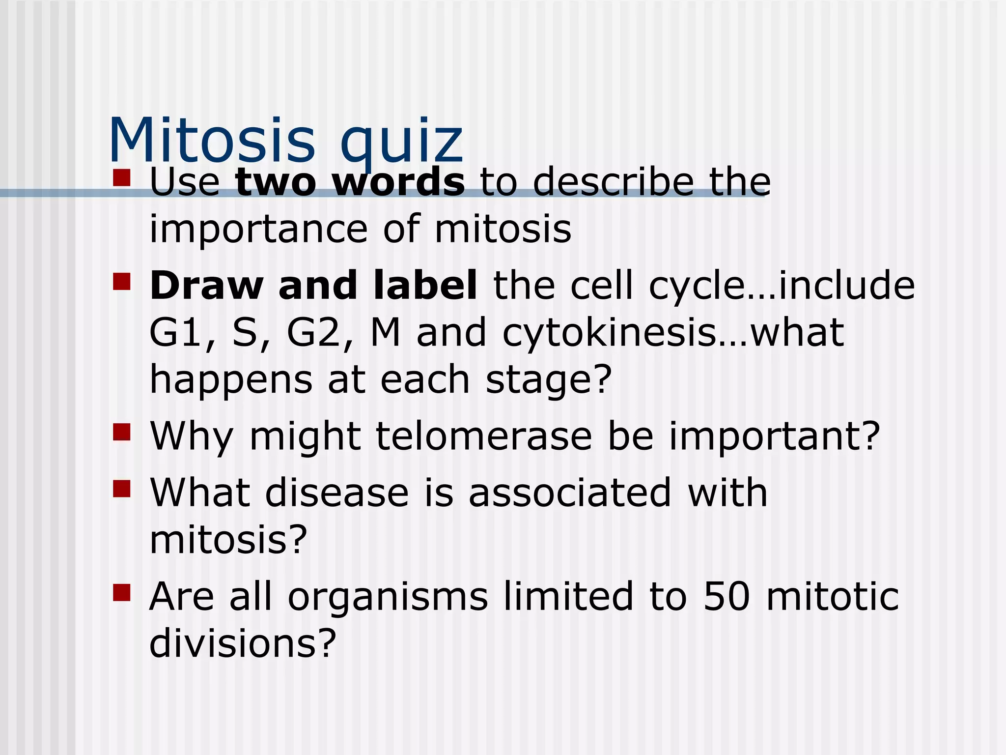 Mitosis ii | PPT