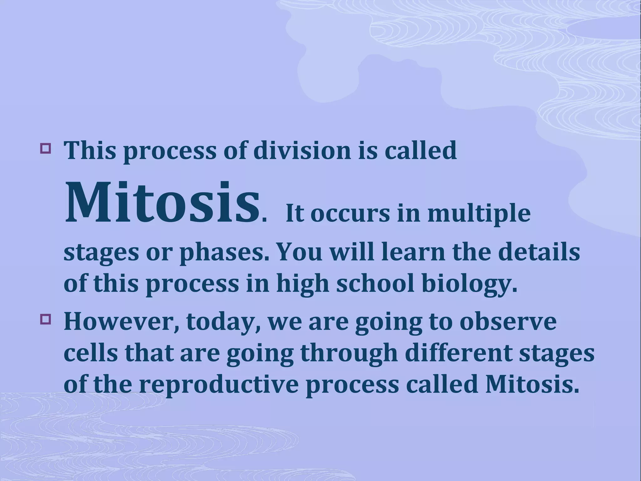 Mitosis lesson 1 | PPT