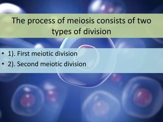 Chromosomal theory of inheritance in relation to cell division | PPTX