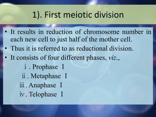 Chromosomal theory of inheritance in relation to cell division | PPTX