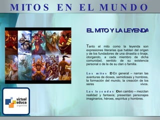 Mitos leyendas en latinoamerica educa | PPT