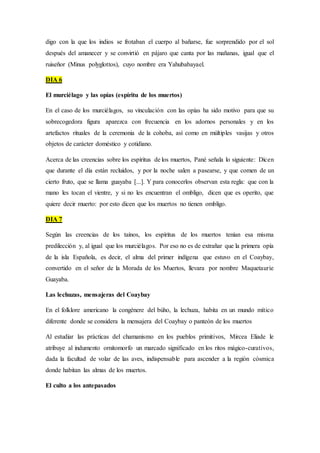 Mitos, ritos y religión de los taínos | DOCX