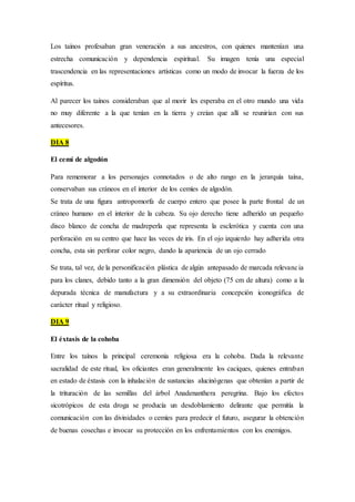 Mitos, ritos y religión de los taínos | DOCX