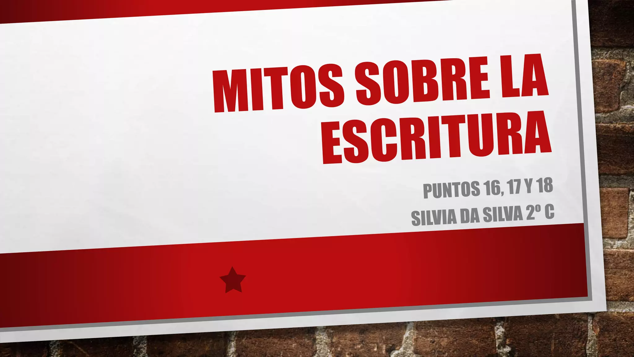 Mitos sobre la escritura | PPTX