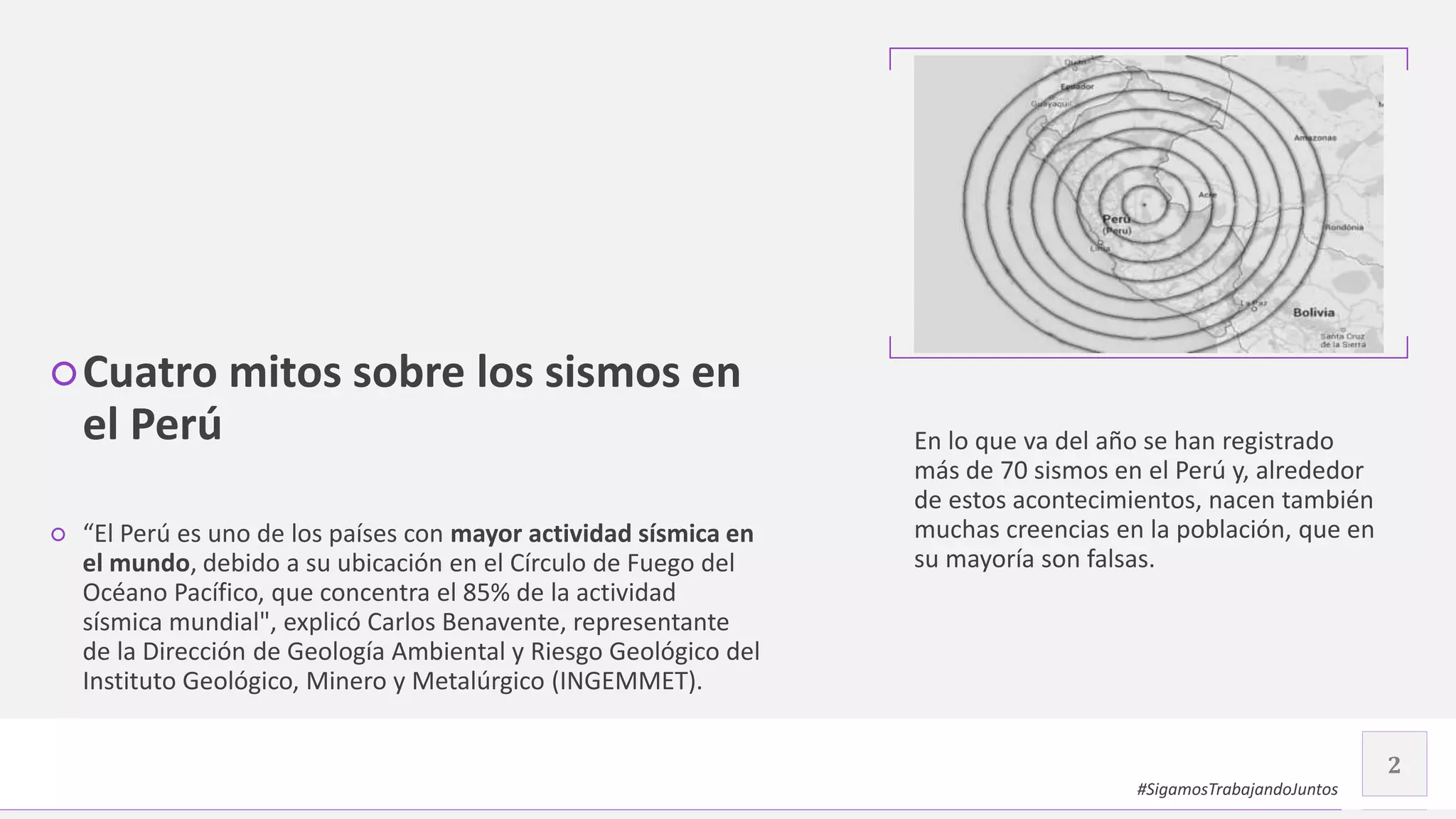 Mitos y realidades sobre los terremotos | PPTX