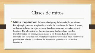 Mitos y su clasificación | PPTX