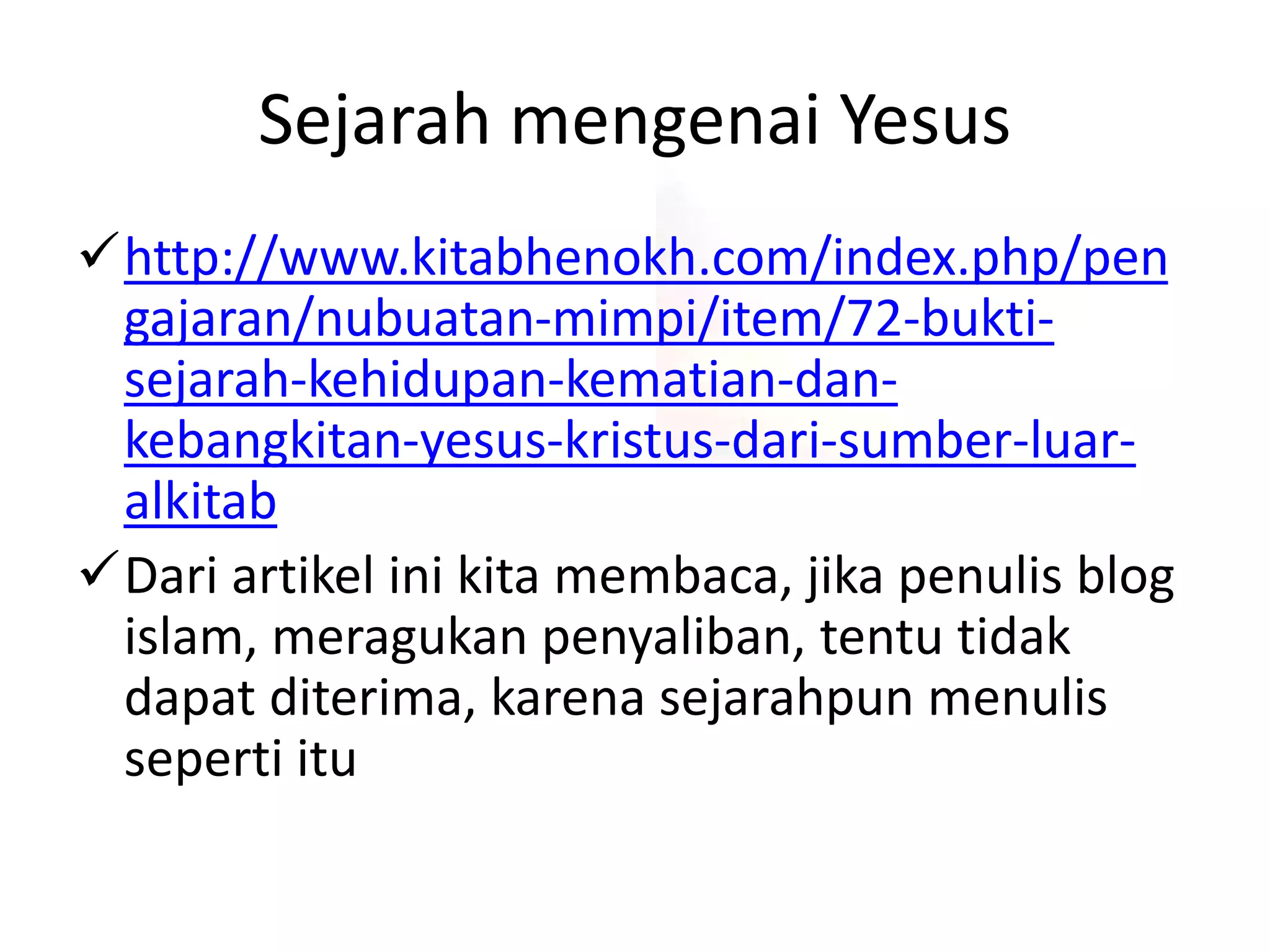 Mitos yudas mati yesus disalib | PPT
