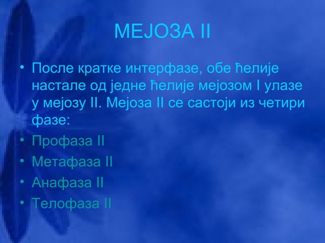 Biologija - Mitoza i mejoza - Milijana Zec - Dimitrijević Radica | PPT