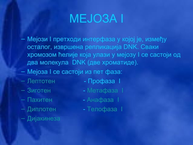 Biologija - Mitoza i mejoza - Milijana Zec - Dimitrijević Radica | PPT