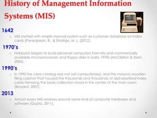 Management Information Systems, by Dr. Lauren Talia, DBA | PPT