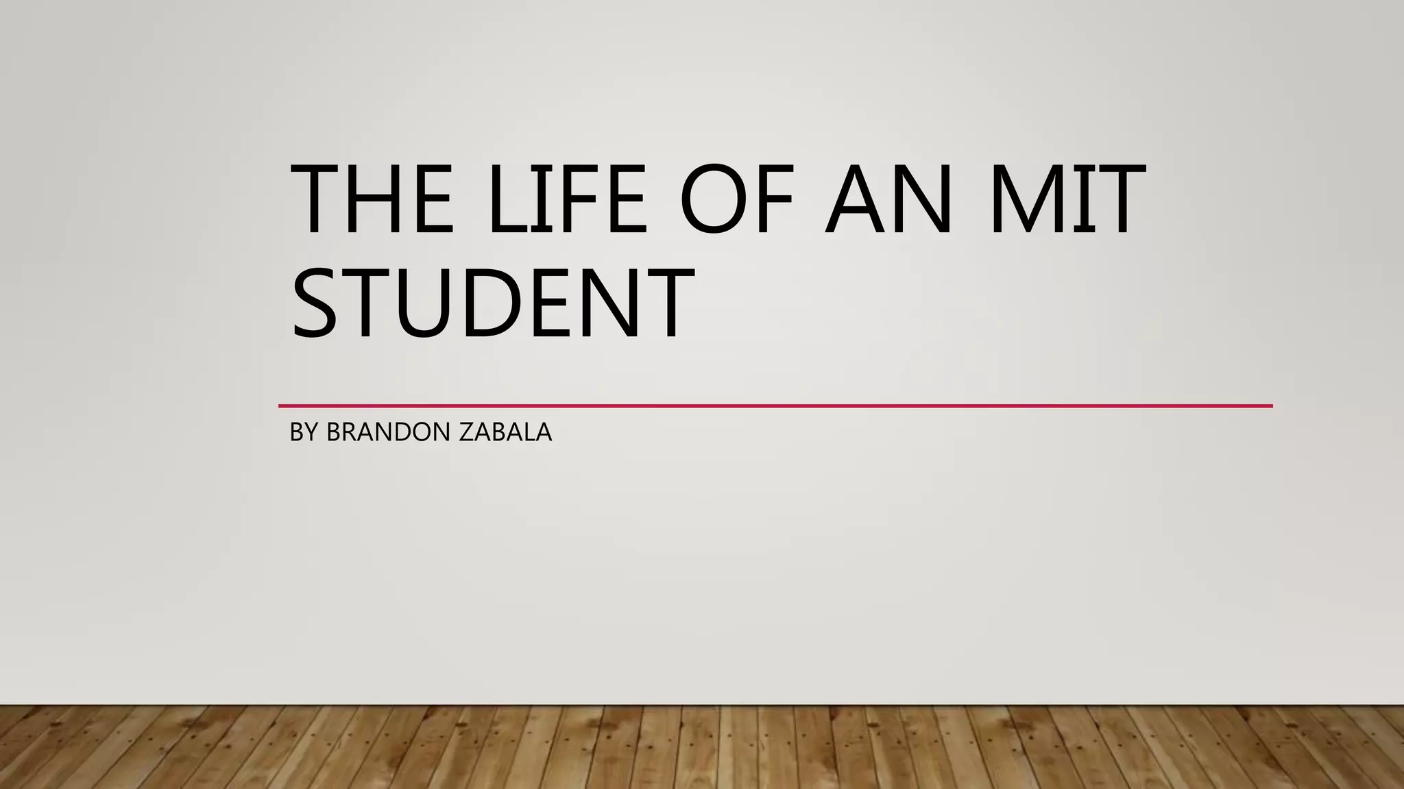 Mit presentation | PPT