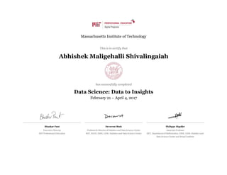 Data Science - MIT Professional Education Program | PDF | Technology ...