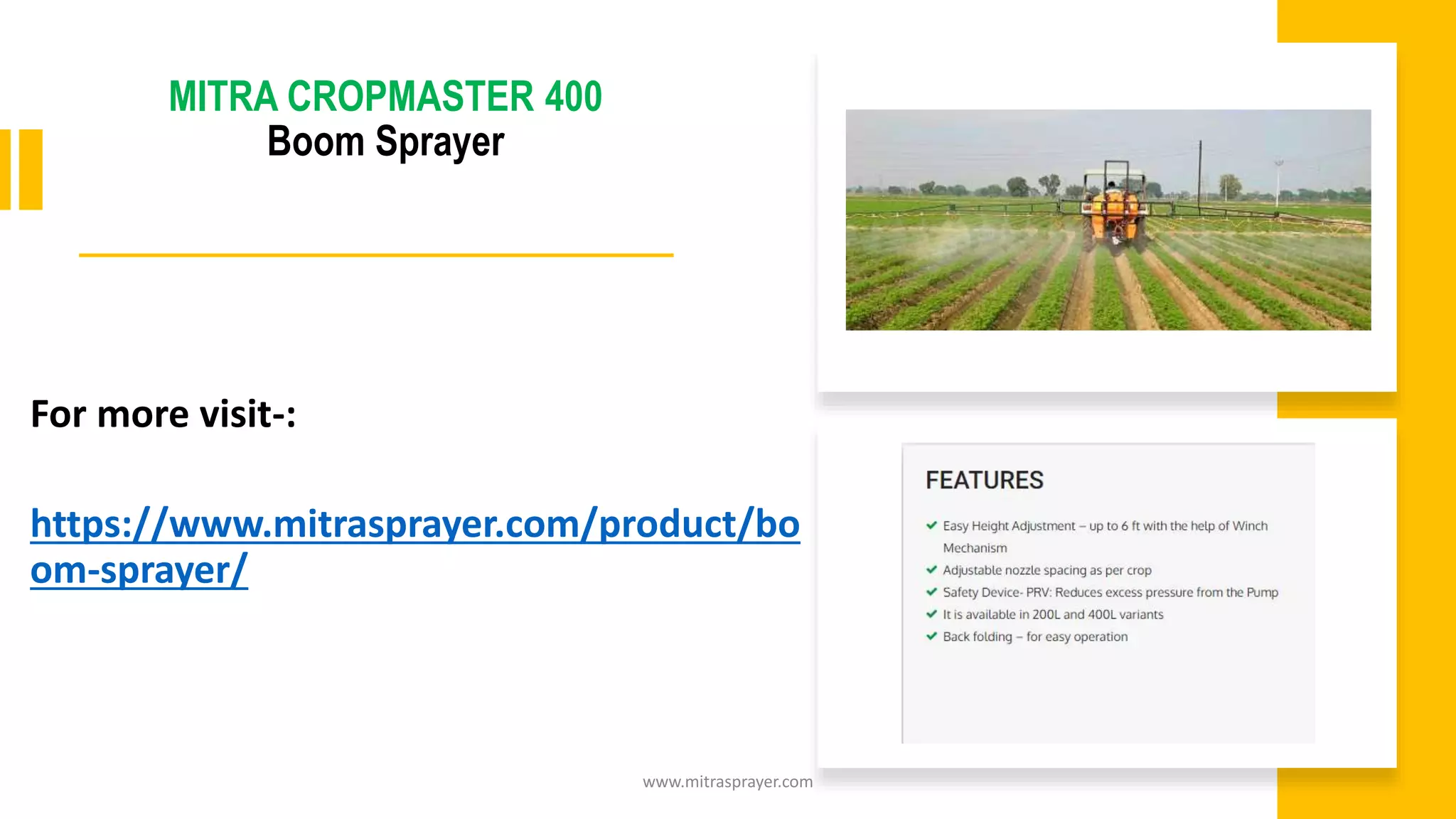 Mitra Agriculture Sprayers | PPTX