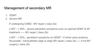 Mitral valve regurgitation of the heart .pptx