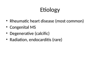 Mitral Stenosis guideline and critical care approach | PPTX