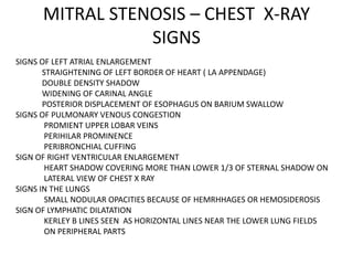 Mitral stenosis chest x ray | PPT