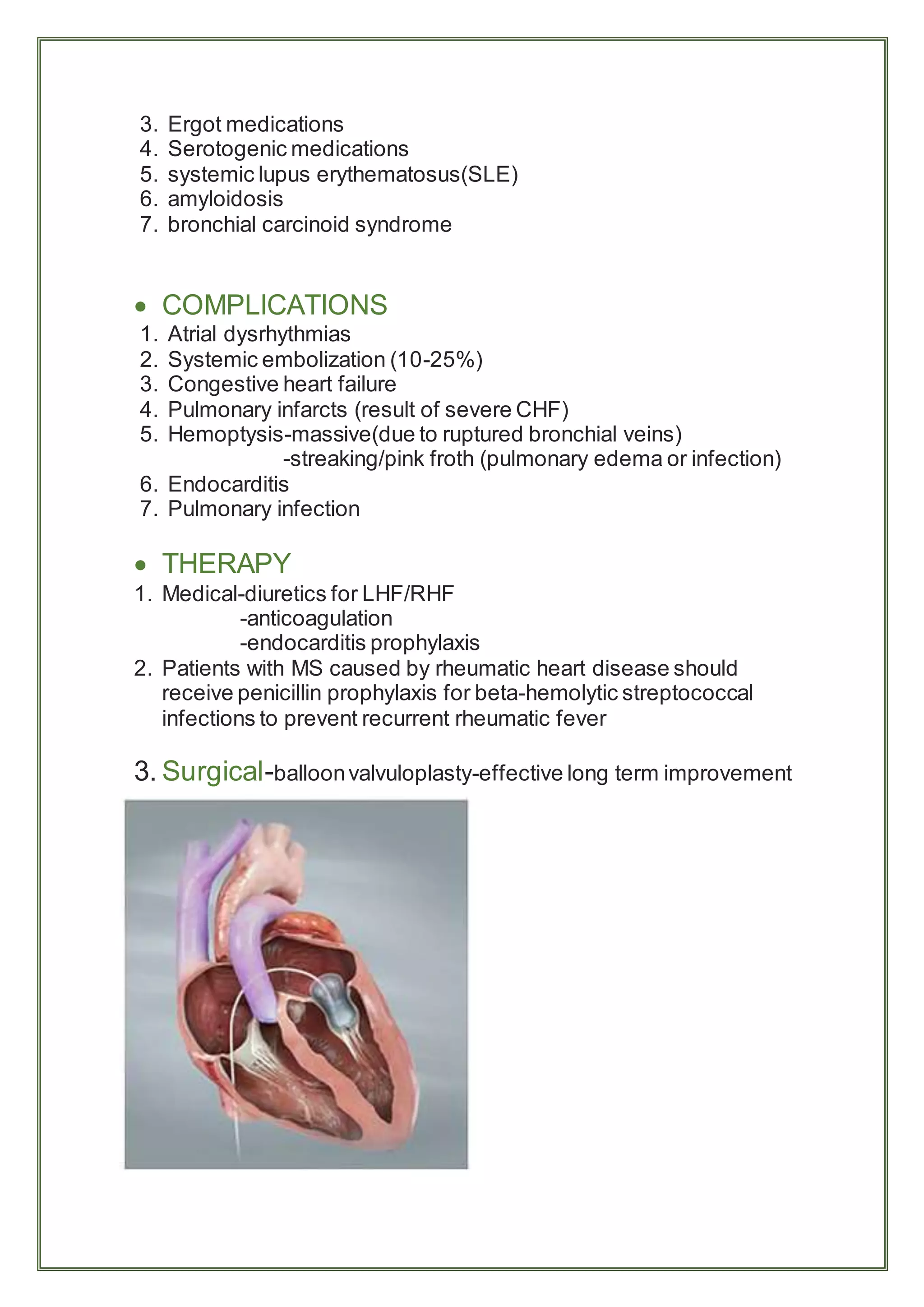 Mitral stenosis (propeduetics) | DOCX