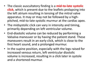 Mitral valve prolapse | PPTX