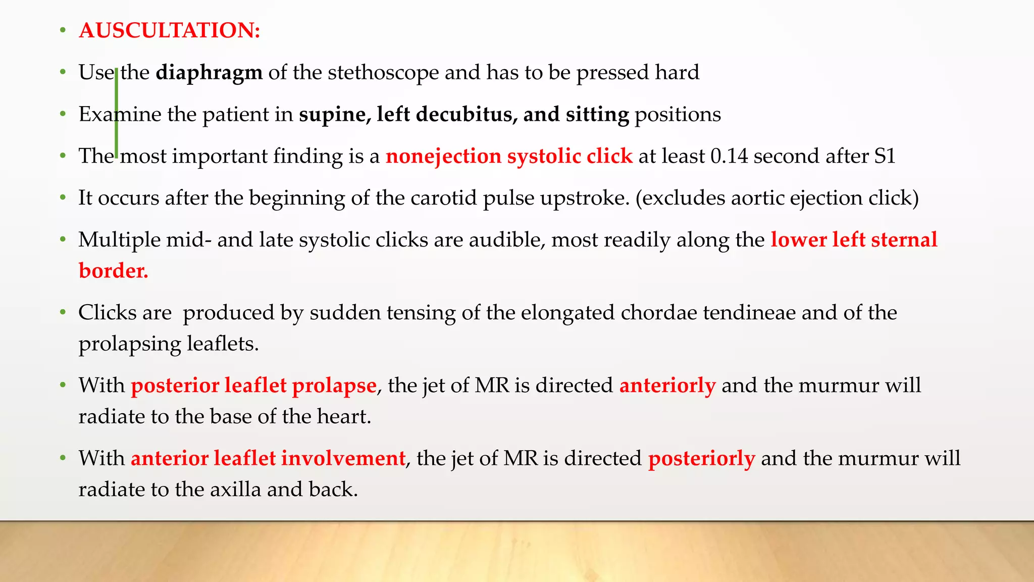 Mitral valve prolapse | PPTX