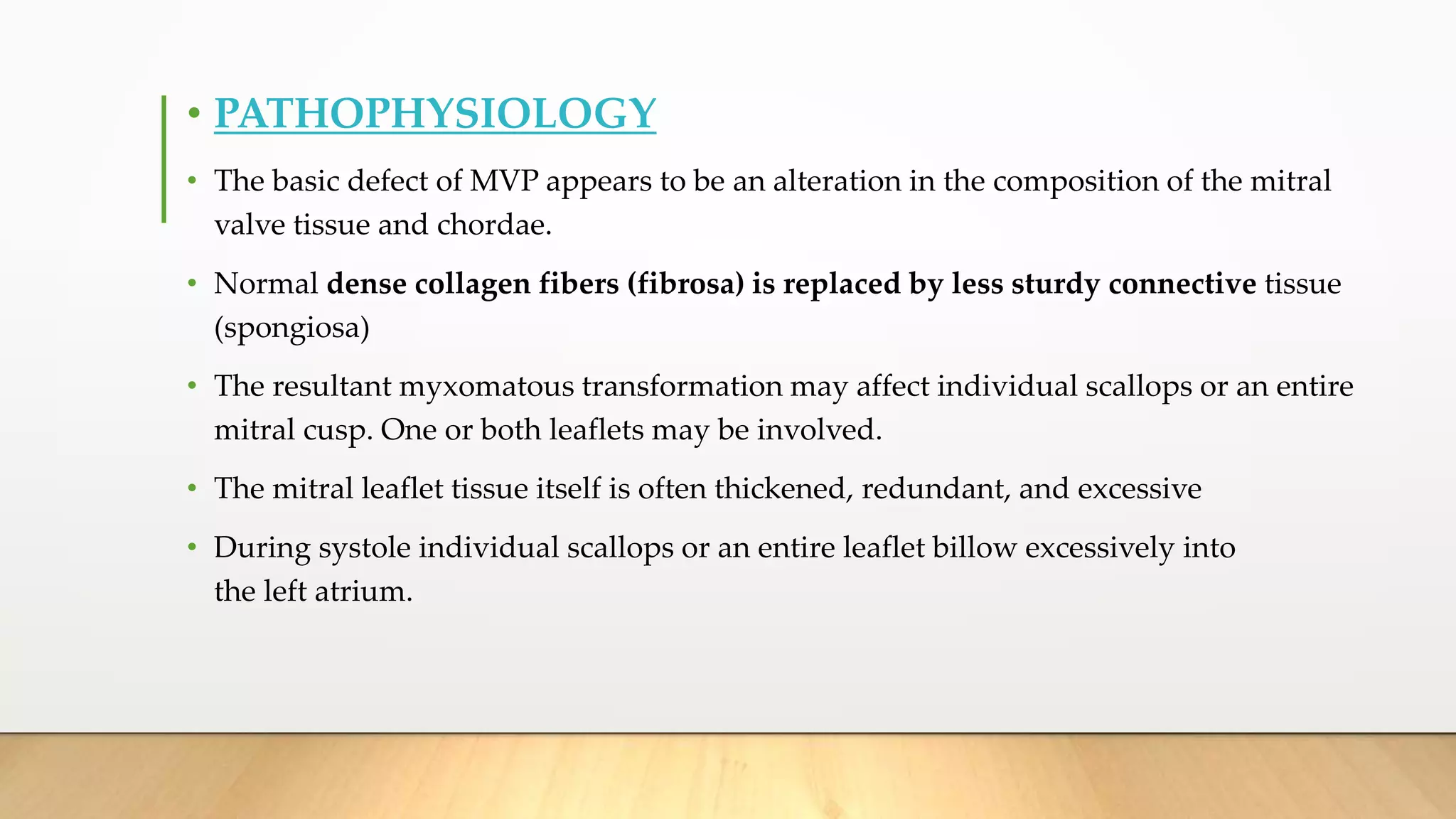 Mitral valve prolapse | PPTX
