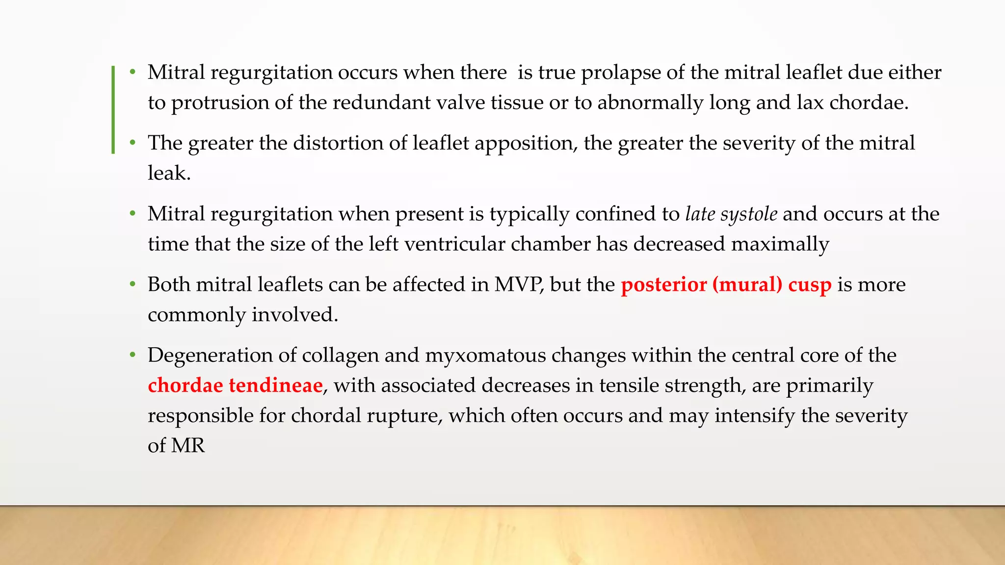 Mitral valve prolapse | PPTX